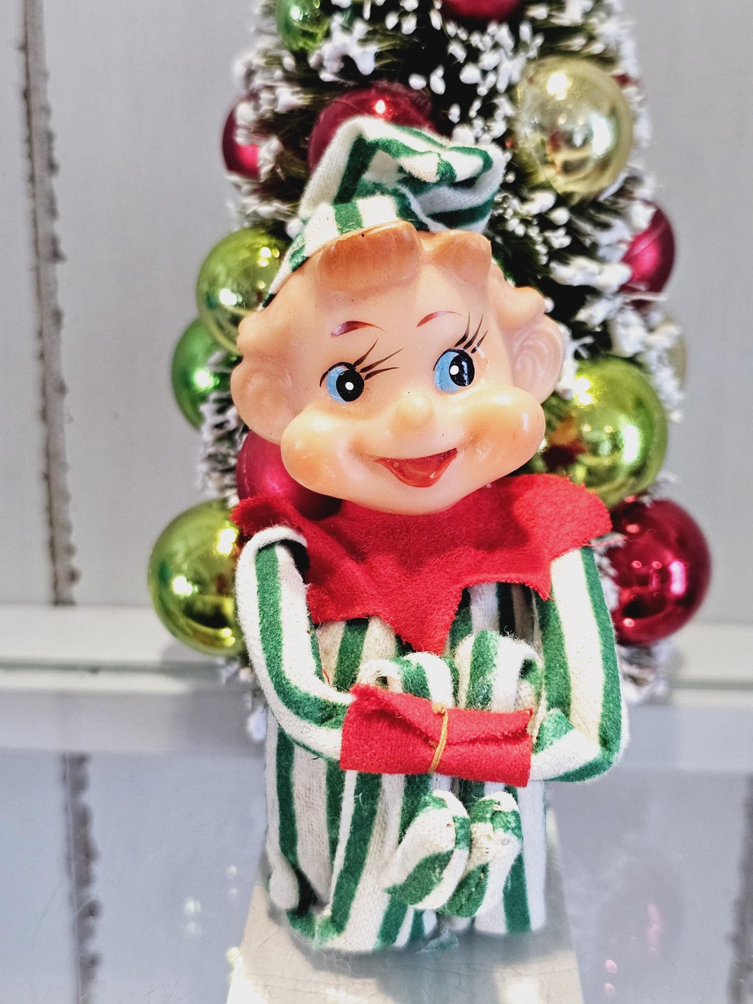 Vintage Knee Hugger Elf, Vintage Elf, Vintage Christmas Elf, Vintage ...