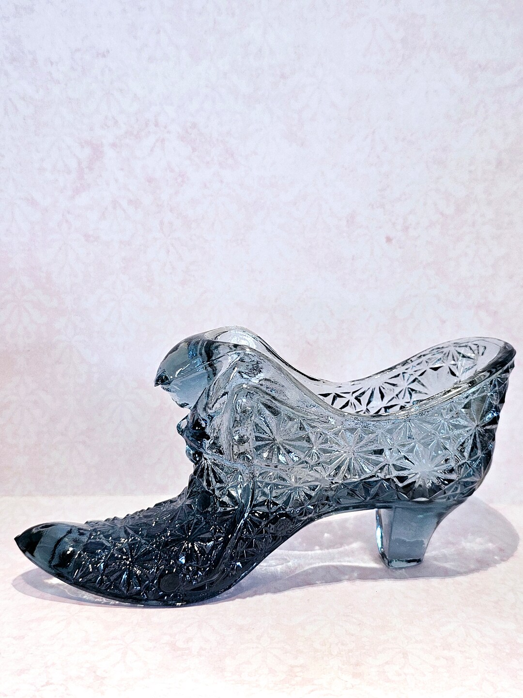 Vintage Fenton Glass Shoe, Vintage Shoe Collectable, Vintage Home Decor ...