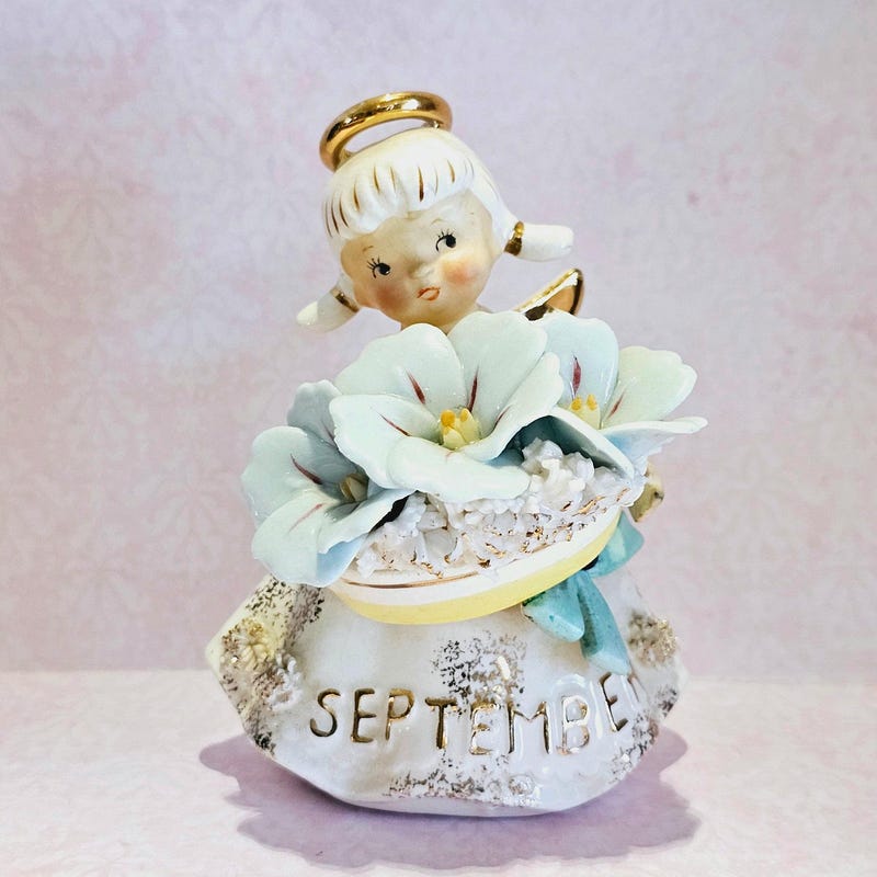 Vintage Lefton August Angel - Etsy