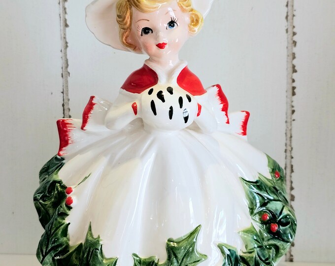 Relpo Christmas Planter, Relpo, Vintage Christmas Planter, Vintage ...