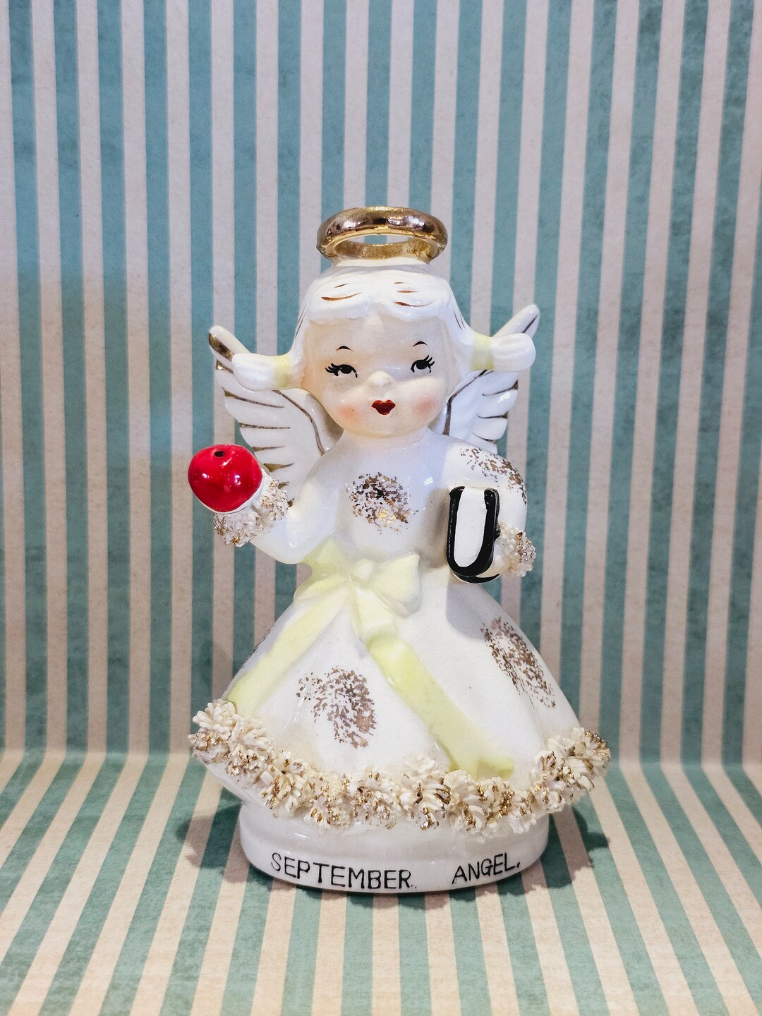 Rare Lefton September Angel, Vintage Angel, September Angel, Birthday ...