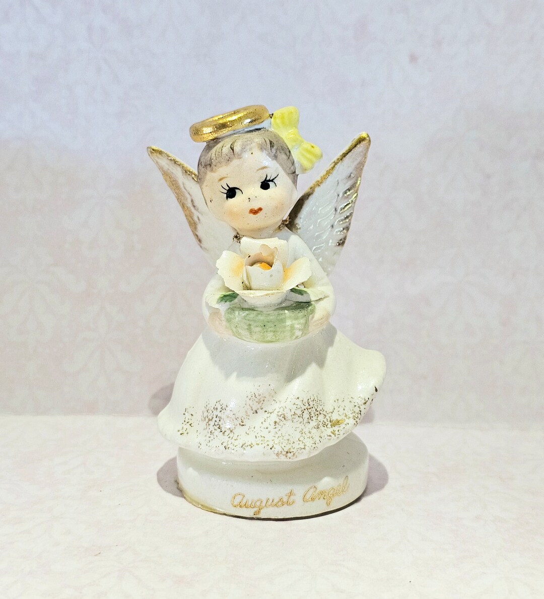 Vintage August Figurine August Figurine August Angel August - Etsy