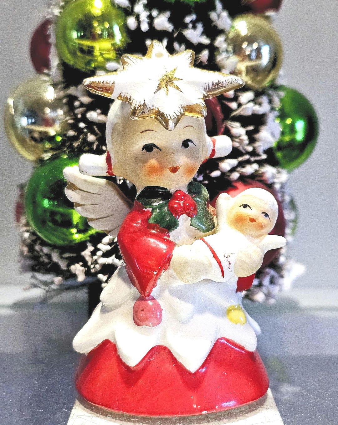 RARE Napco December Angel Bell, Napco December Angel, Vintage Christmas ...