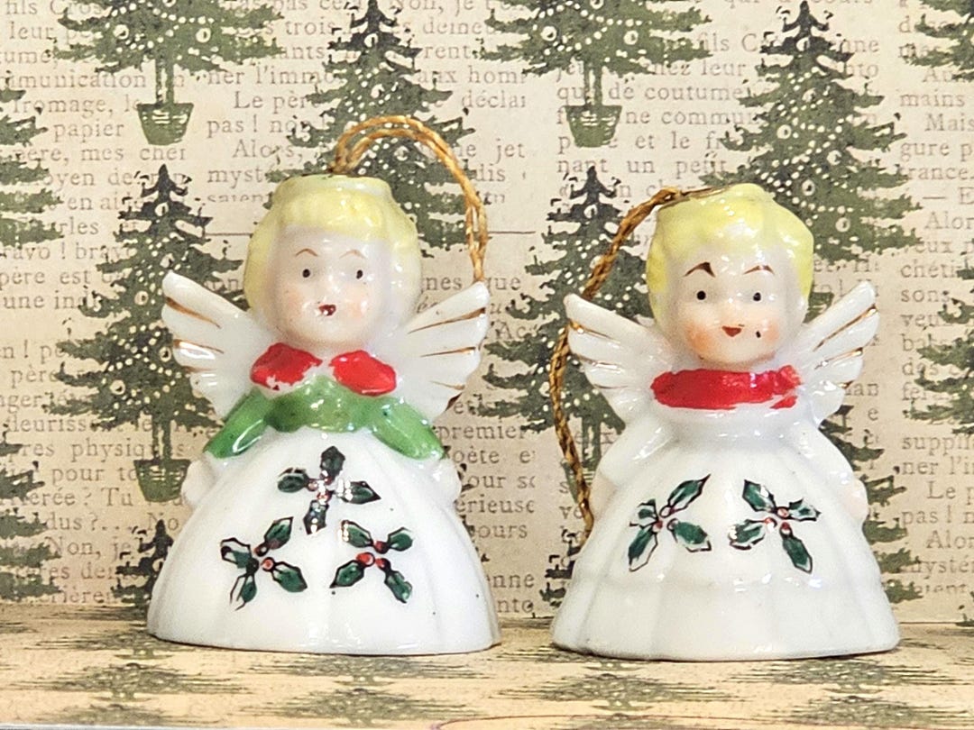 Vintage Christmas Angel Bells, Kreiss Bell, Vintage Angel, Vintage ...