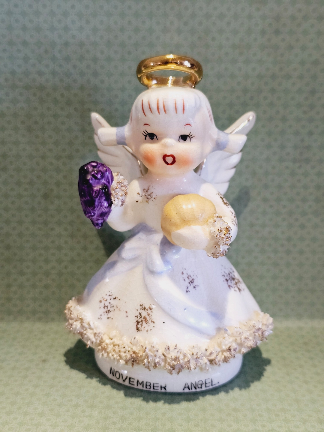 Lefton November Angel, November Angel, Vintage Angel, November Birthday ...