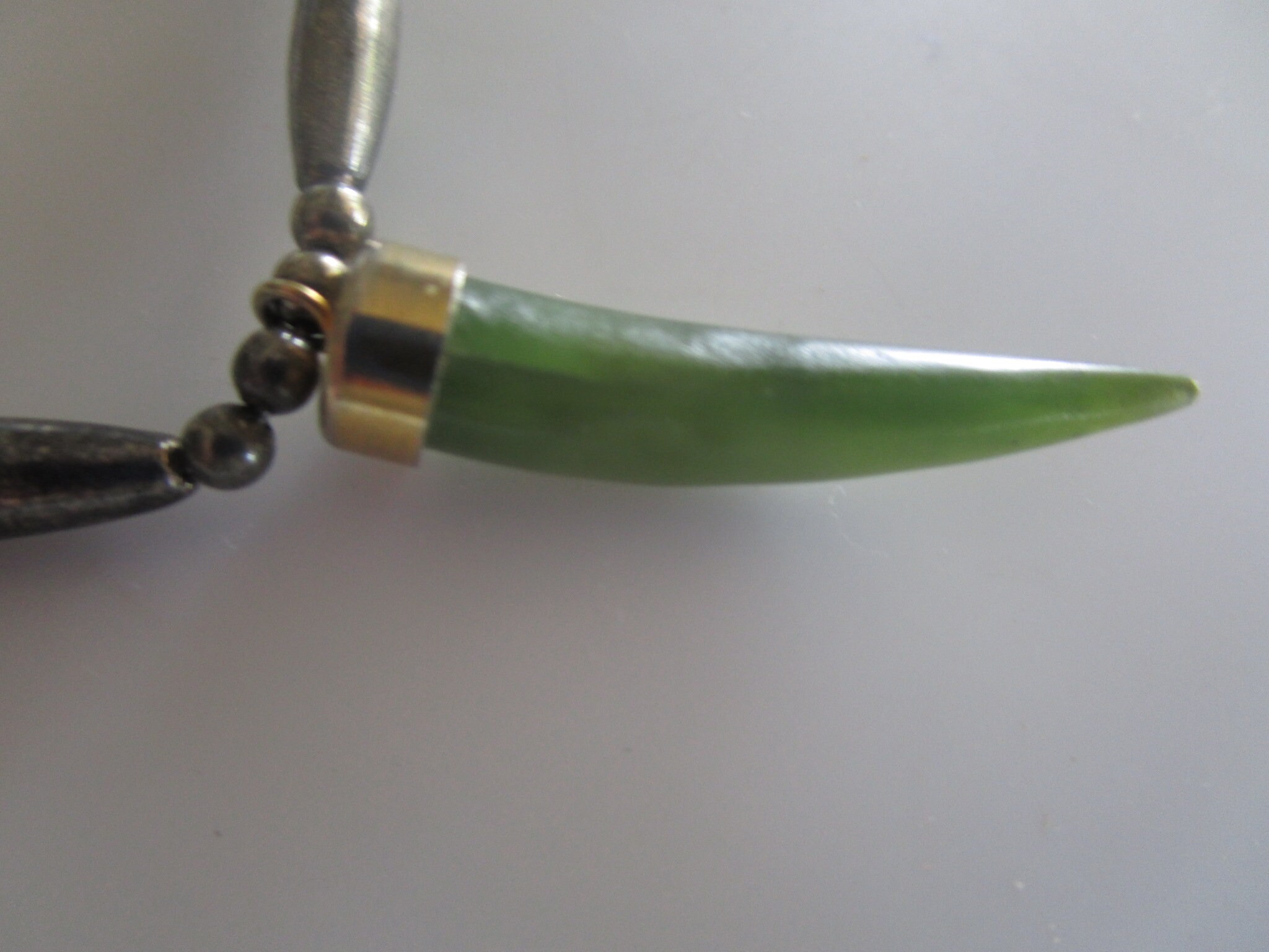 Native American Sterling Silver & Green Stone Necklace - Etsy