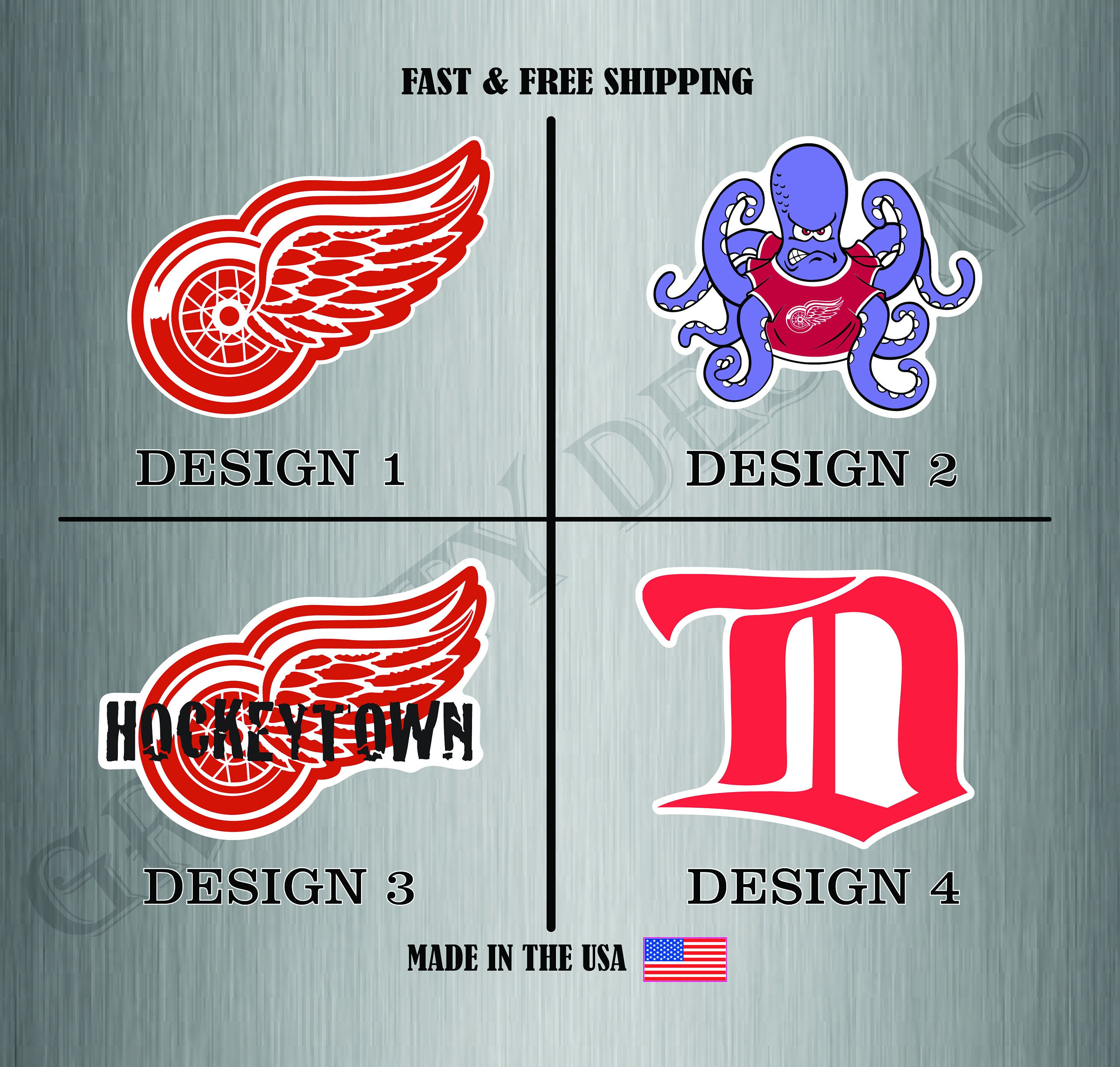 Red Wings D Logo