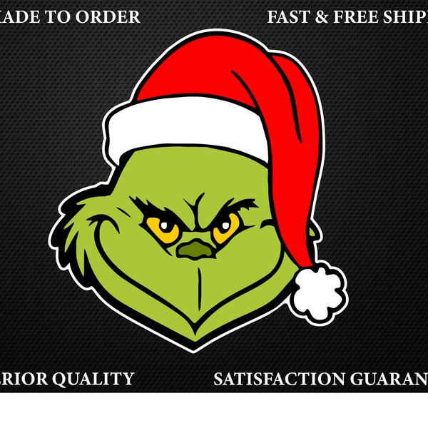 Grinch Window Decal - Etsy