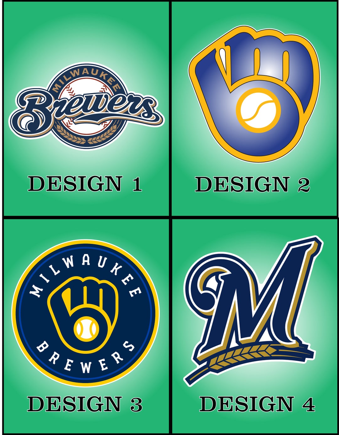 Milwaukee Brewers MLB Baseball Sticker Vinyl Decal Truck Car - Etsy