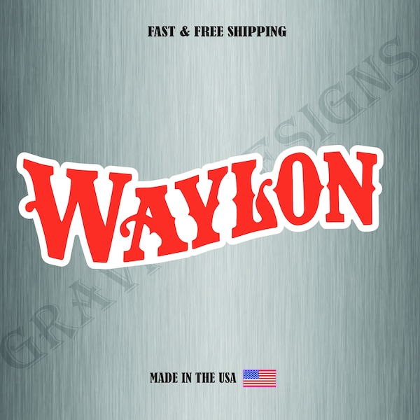 Logo Waylon Jennings - Etsy