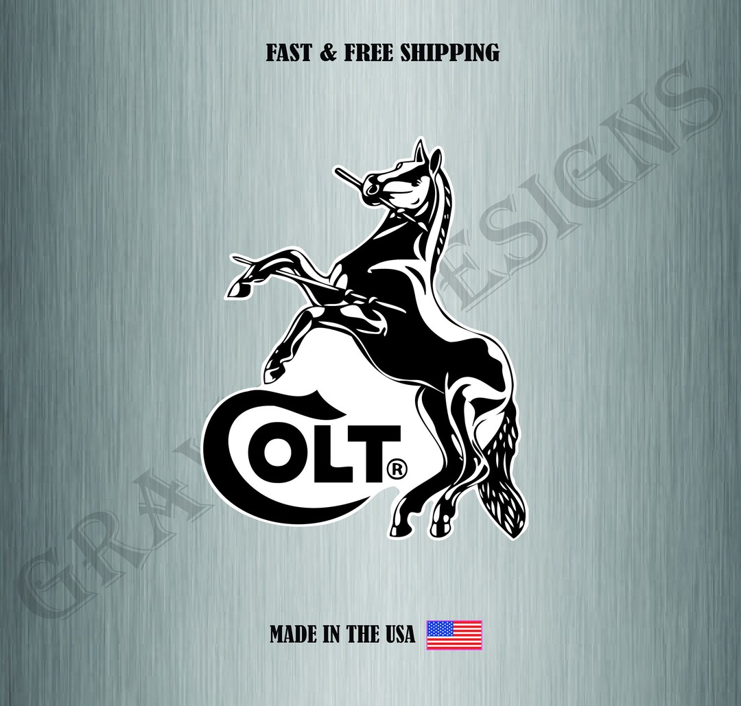 Colt Firearms Logo Garage Vinyl Decal Sticker Car Truck Bumper - Etsy