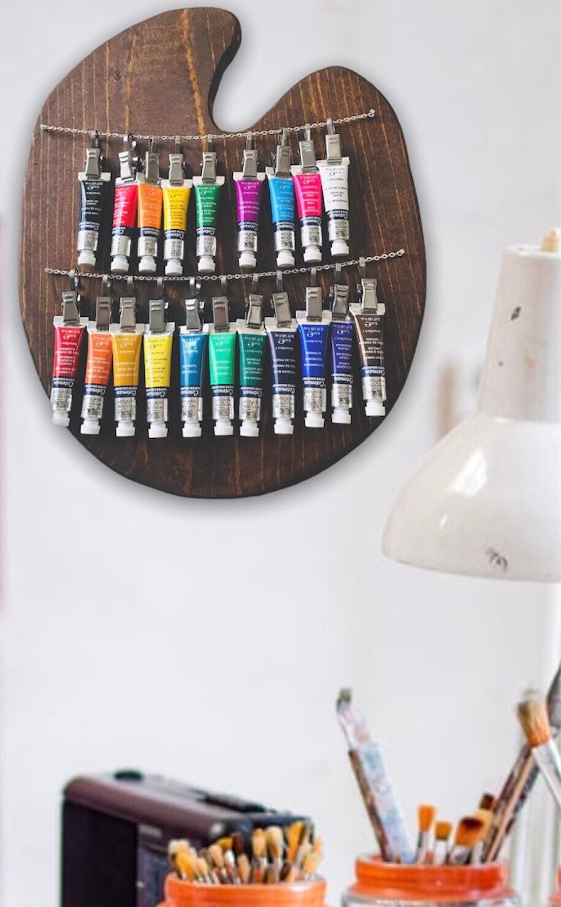 SMALL Palette Paint Tube Holder/palette/wooden Palette/paint - Etsy