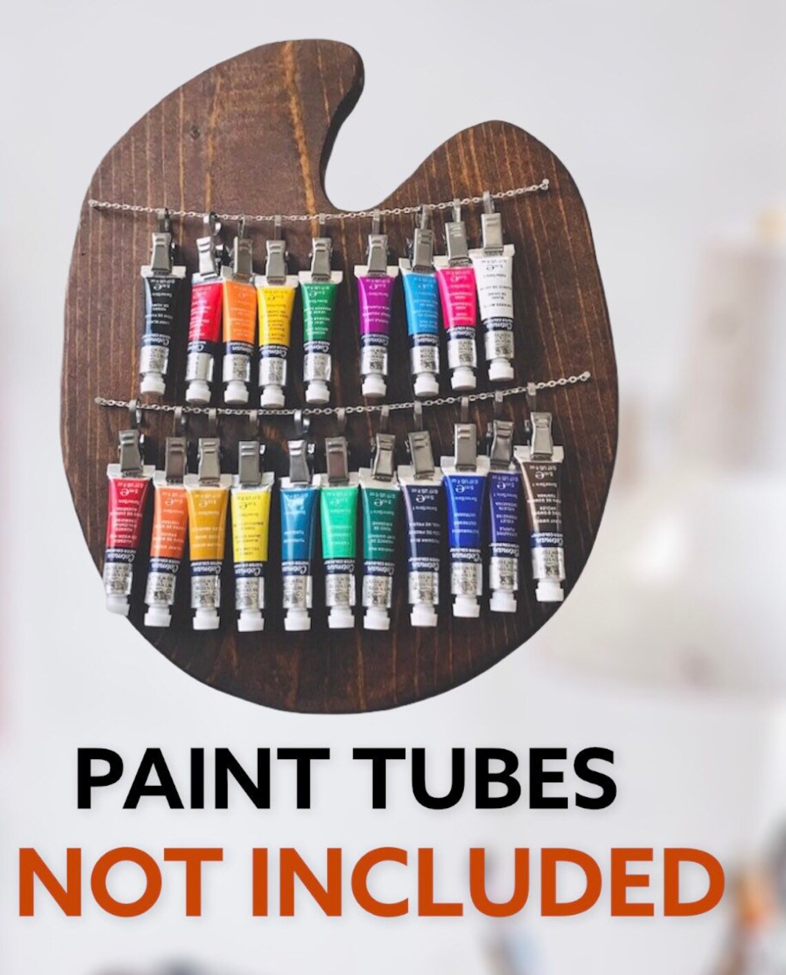 SMALL Palette Paint Tube Holder/palette/wooden Palette/paint - Etsy