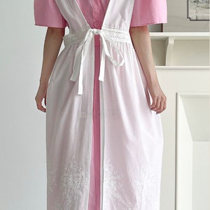 Natural Cotton Embroidery Apron Dress - Etsy