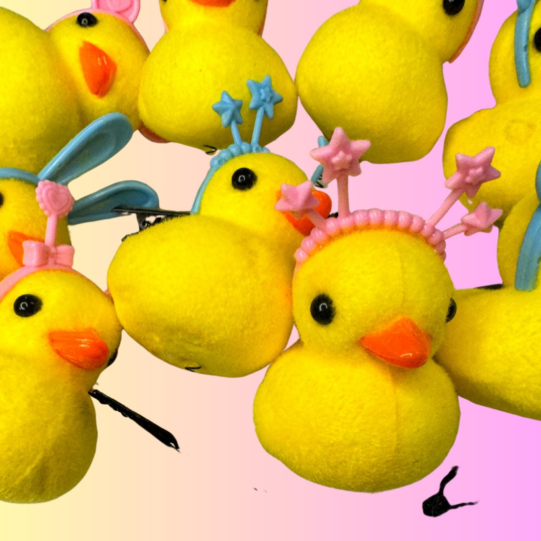 Spring Duck Clips Blue Pink Cuties Headpieces Ducks Rave Duck Clips ...