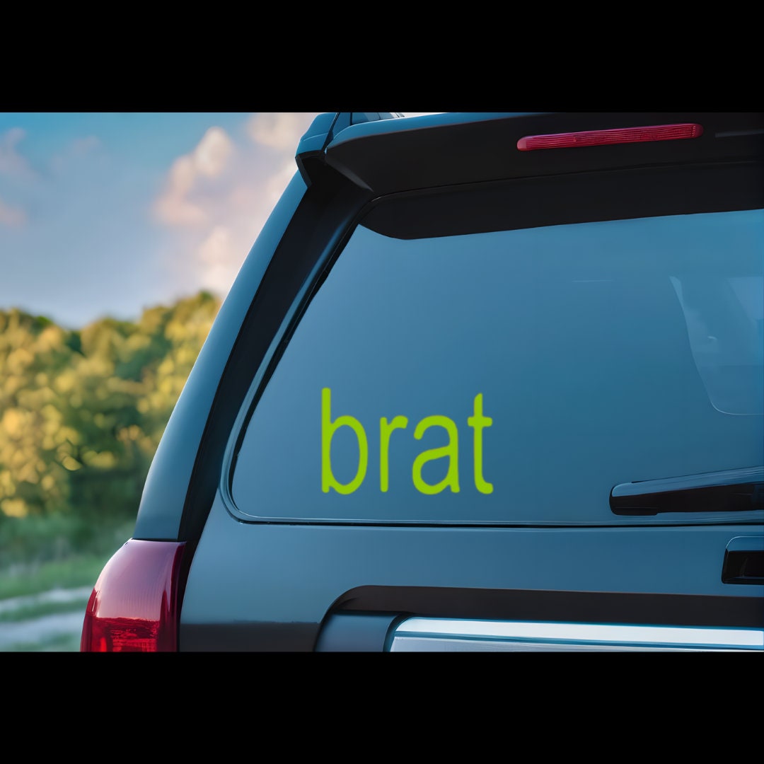 Brat Green Decal Charli Xcx Brat Summer - Etsy