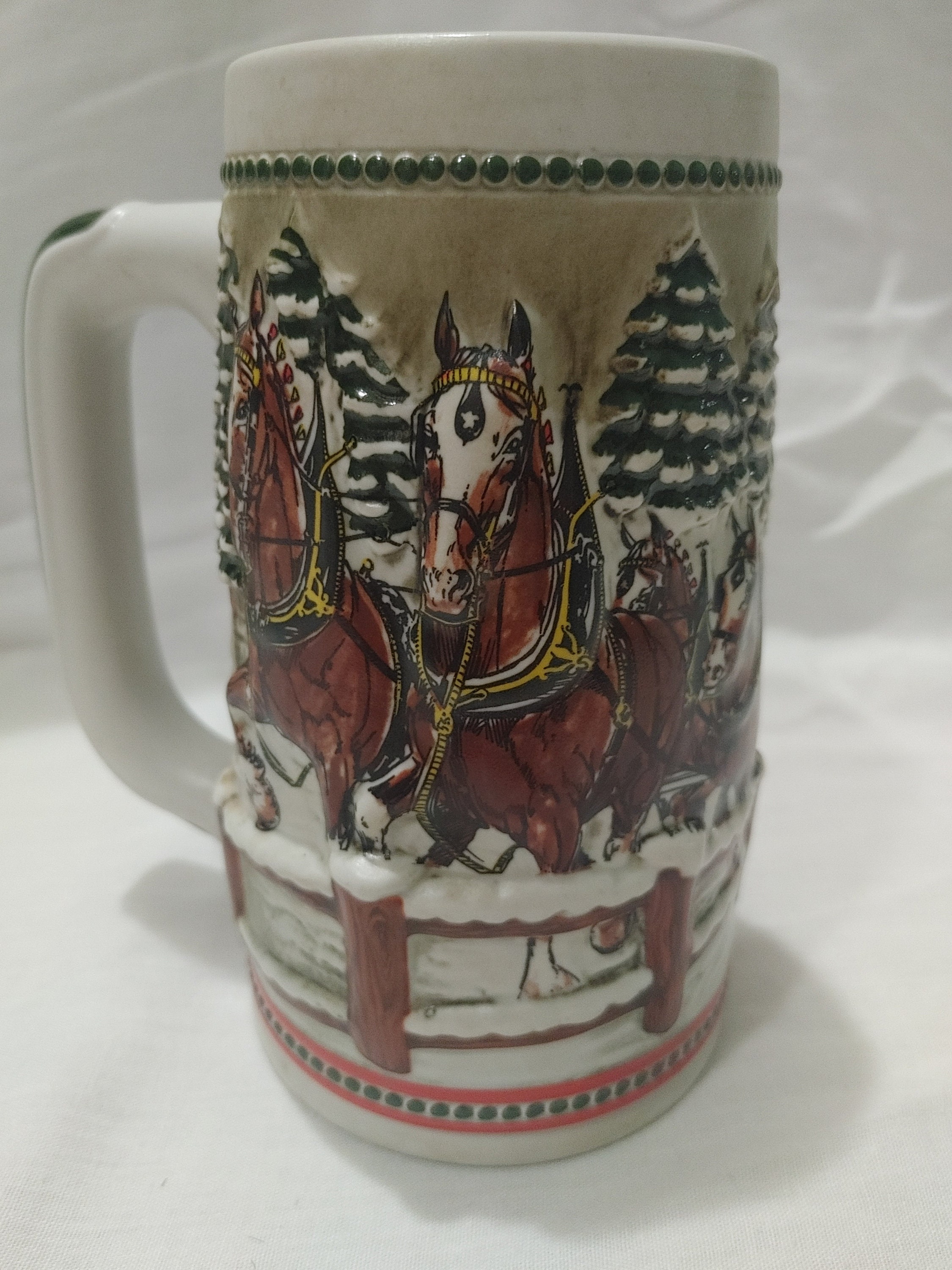 Budweiser Winter Stein - Etsy