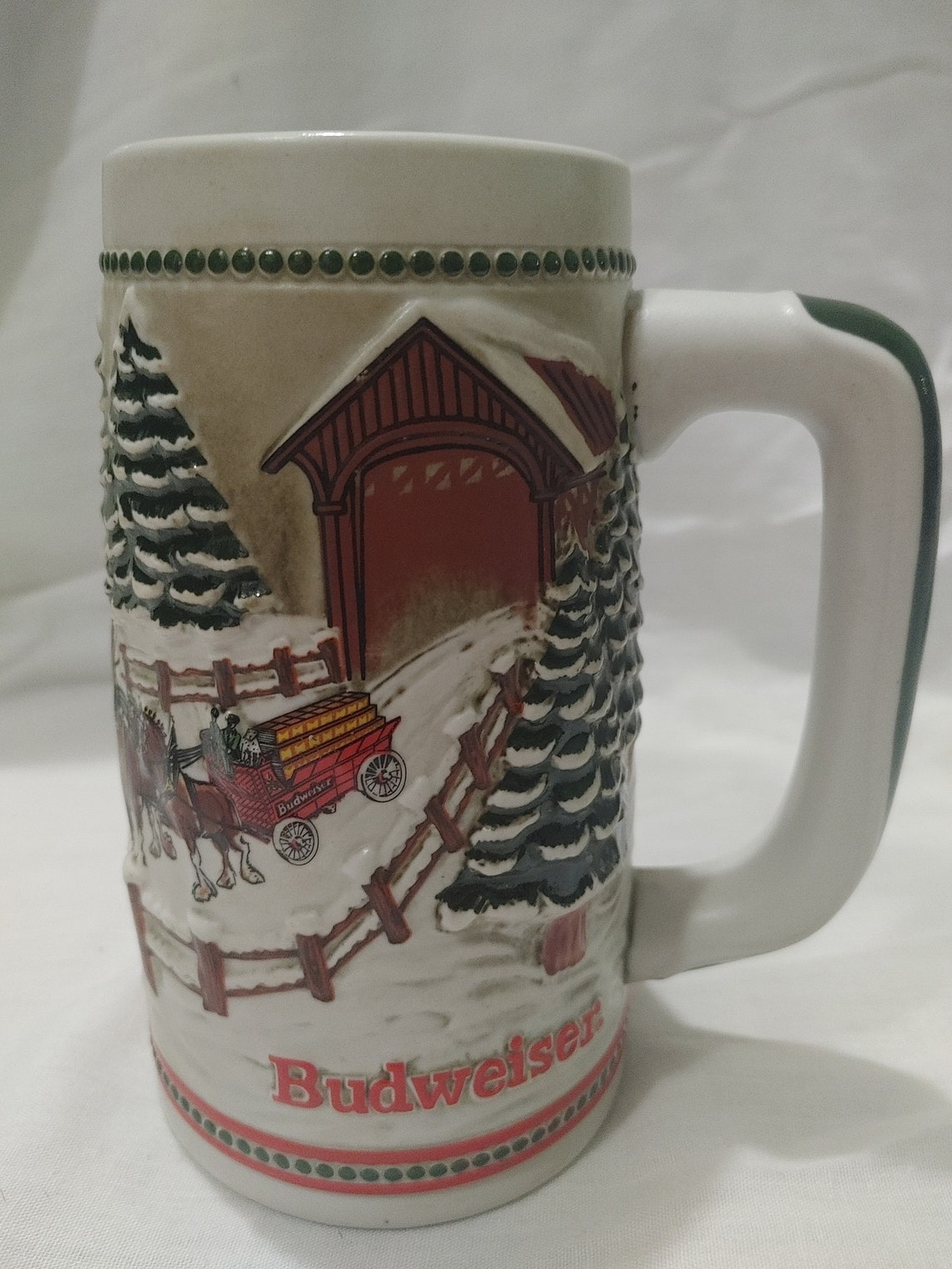 Budweiser Winter Stein - Etsy