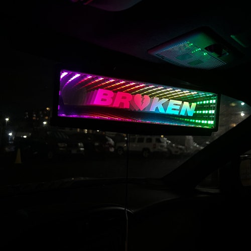 INVALID/インバリッド RGB Infinity Endless Mirror Rear View - Etsy