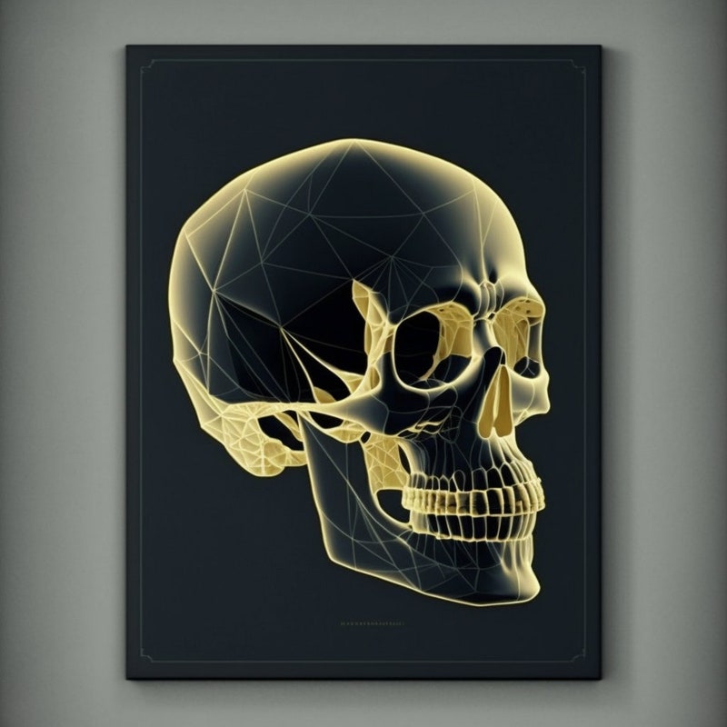 Skull Poster - Etsy