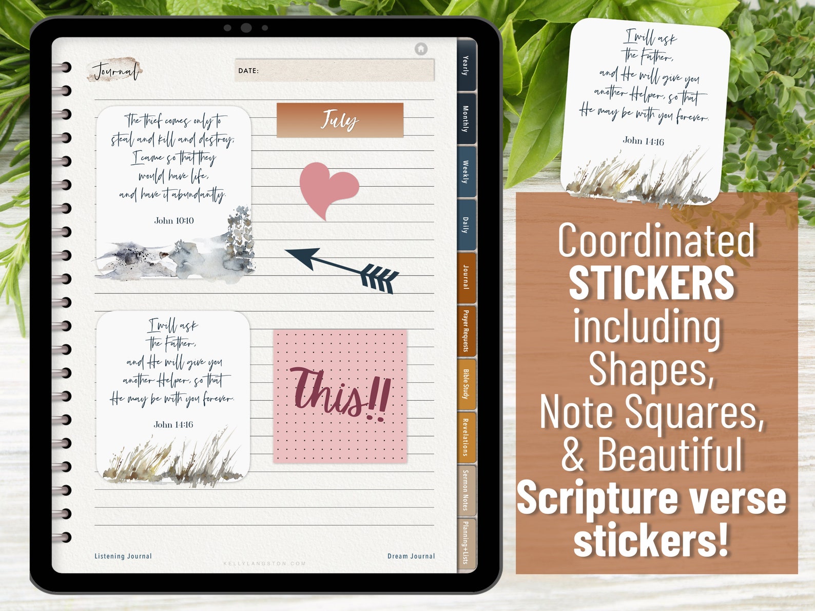 Digital Bible Journal Digital Bible Planner Digital Faith - Etsy