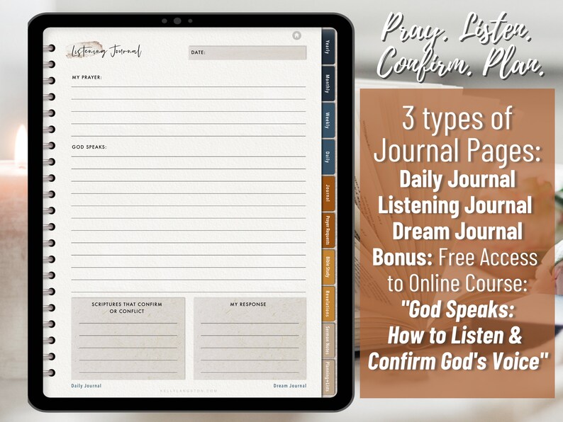 Digital Bible Journal Digital Bible Planner Digital Faith - Etsy