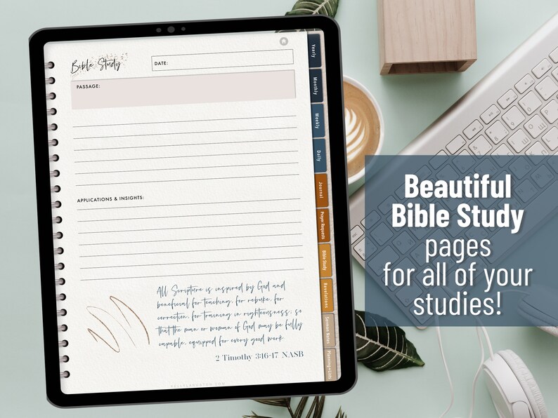 Digital Bible Journal Digital Bible Planner Digital Faith - Etsy