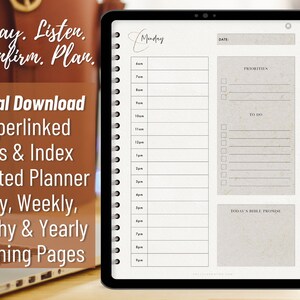 Digital Bible Journal, Digital Bible Planner, Digital Faith Journal ...