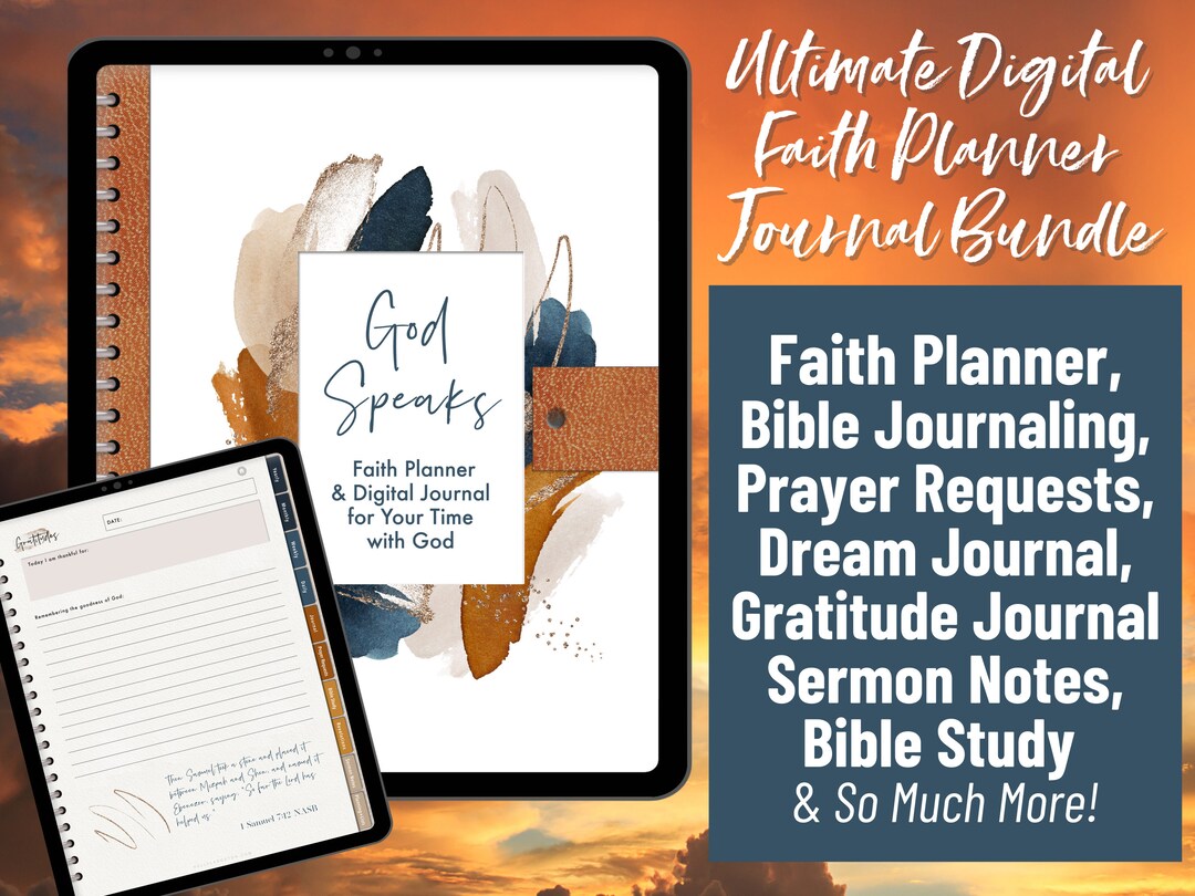 Digital Bible Journal, Digital Bible Planner, Digital Faith Journal ...