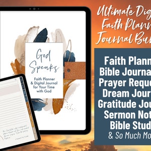 Digital Bible Journal, Digital Bible Planner, Digital Faith Journal ...