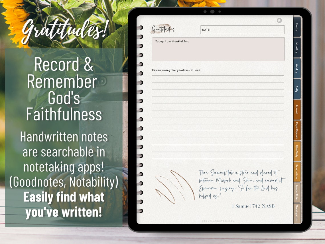 Digital Bible Journal Digital Bible Planner Digital Faith - Etsy