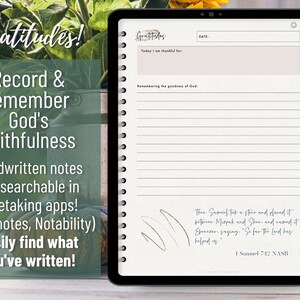 Digital Bible Journal, Digital Bible Planner, Digital Faith Journal ...