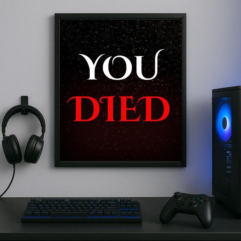 You Died Screen - Etsy