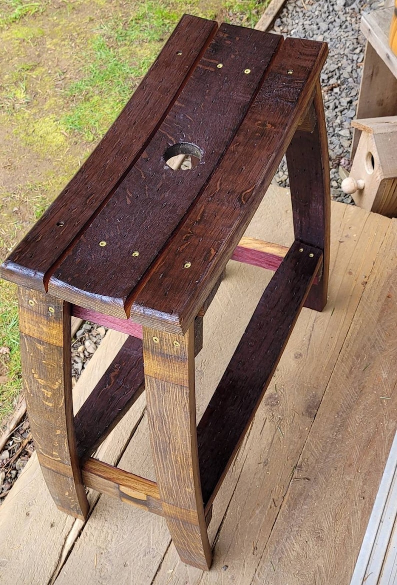 Wine Barrel Bar Stool - Etsy