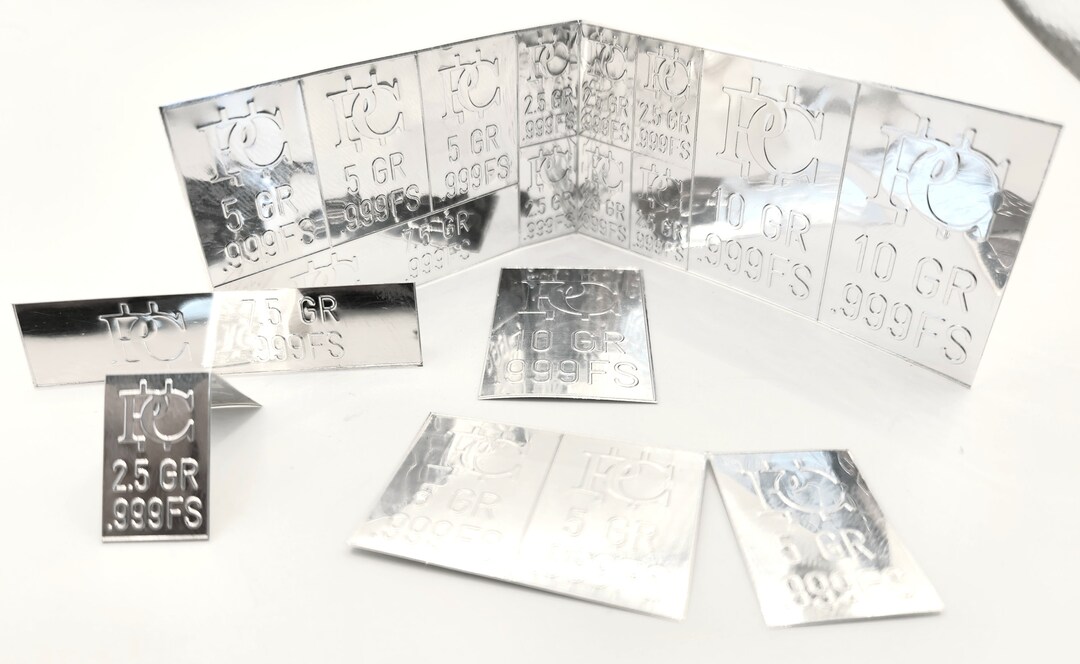 Pure Silver Bars in Protective Sleeve With C.O.A. Silver Bullion .999 ...