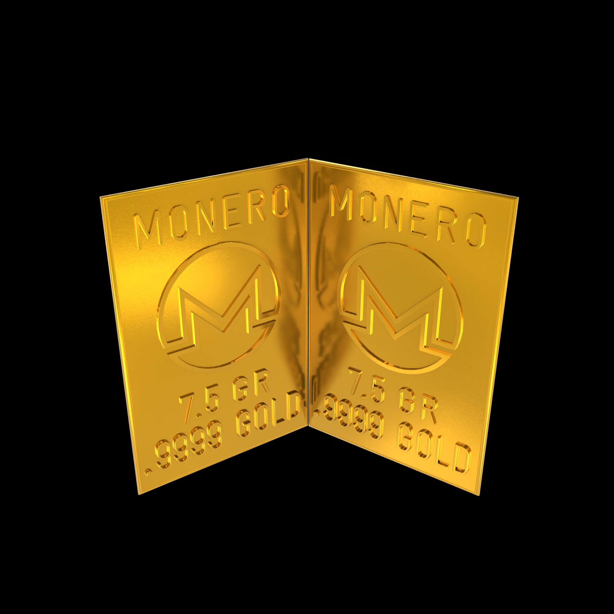 Monero Gold Snap Bar Breaks Into Two 7.5 GR Bars Gold Bullion - Etsy