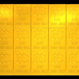 Six 1 Gram Gold Snap Bars Breaks Into 15 One GR Bars .9999 One Gram ...