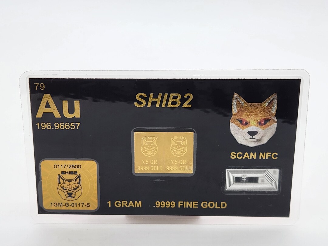 SHIB2 Gold Snap Bar Breaks Into Two 7.5 GR Bars Gold Bullion Precious ...