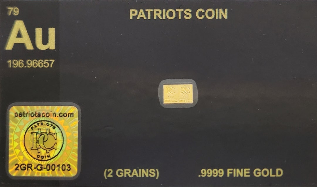 9999 Gold Bar That Breaks Into 2 One GR Bars Gold Bullion .9999 Gold ...