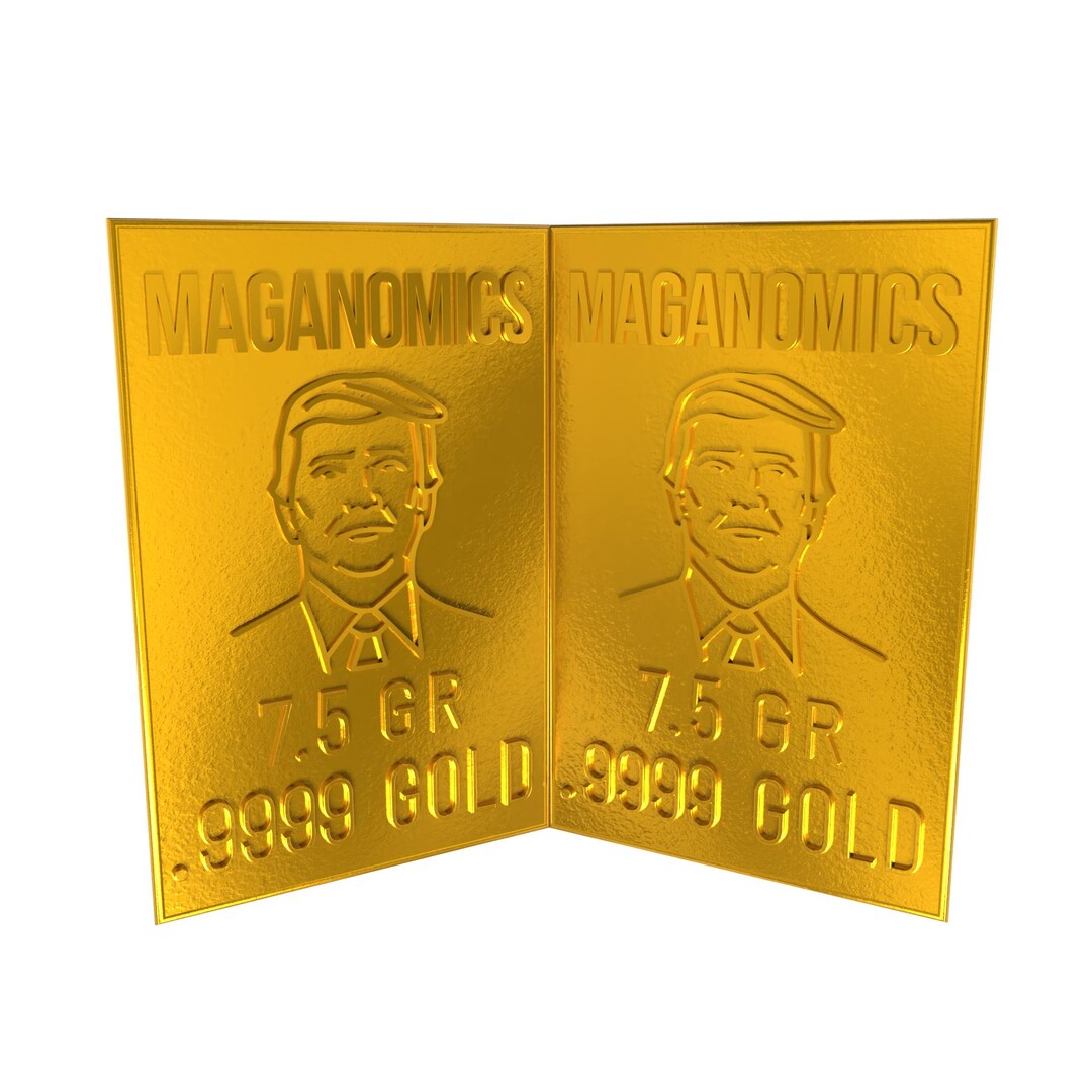 Maga Gold Bar Breaks Into Two 7.5 GR Bars Gold Bullion Precious Metal ...