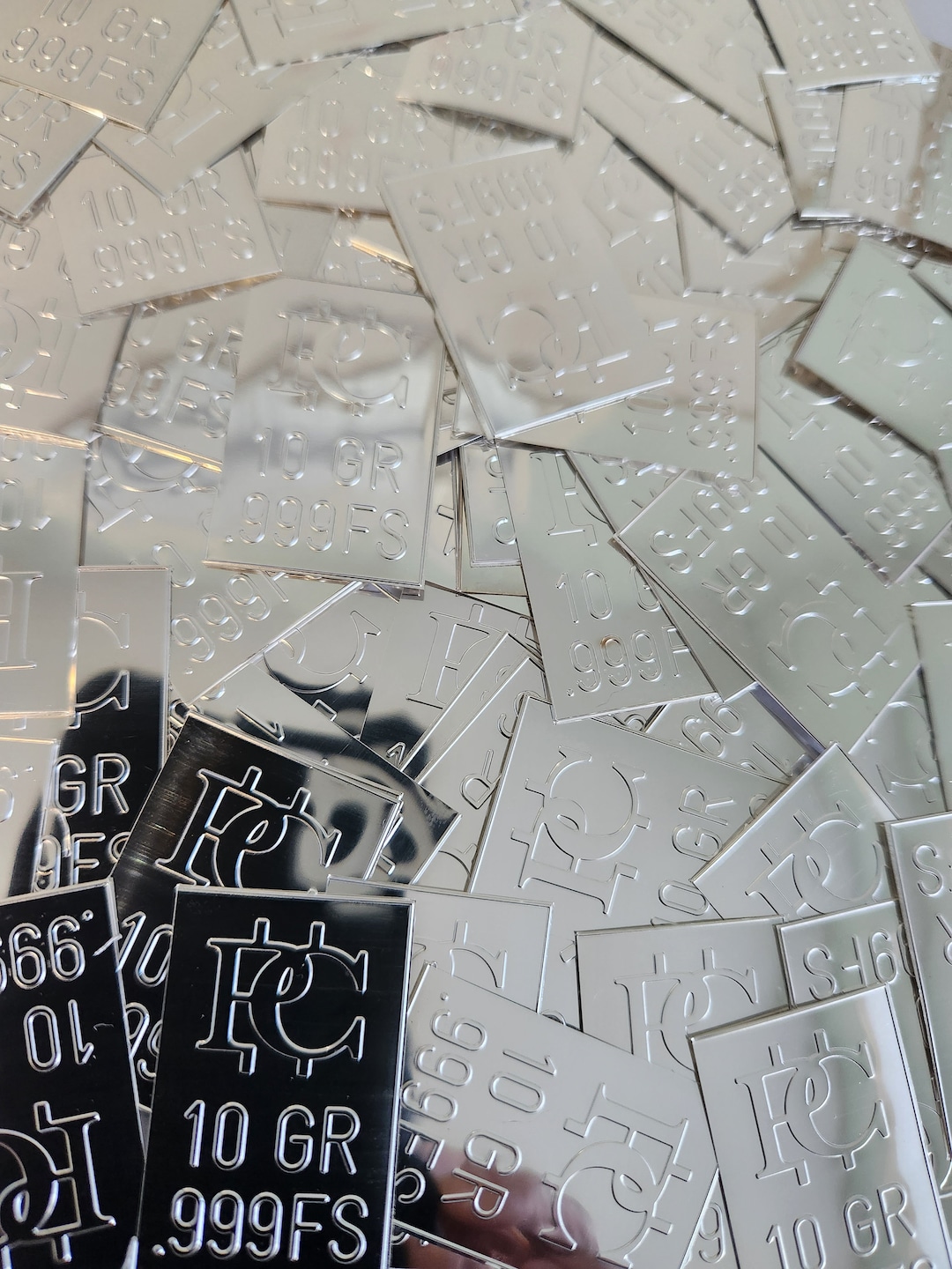 10 Pure Silver Bars 10 Grain Each .999 Pure Silver Bars Pure Silver ...