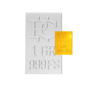 1 Grain Gold Bar One Grain Bar Gold Bullion .9999 Gold Stamp Trading ...