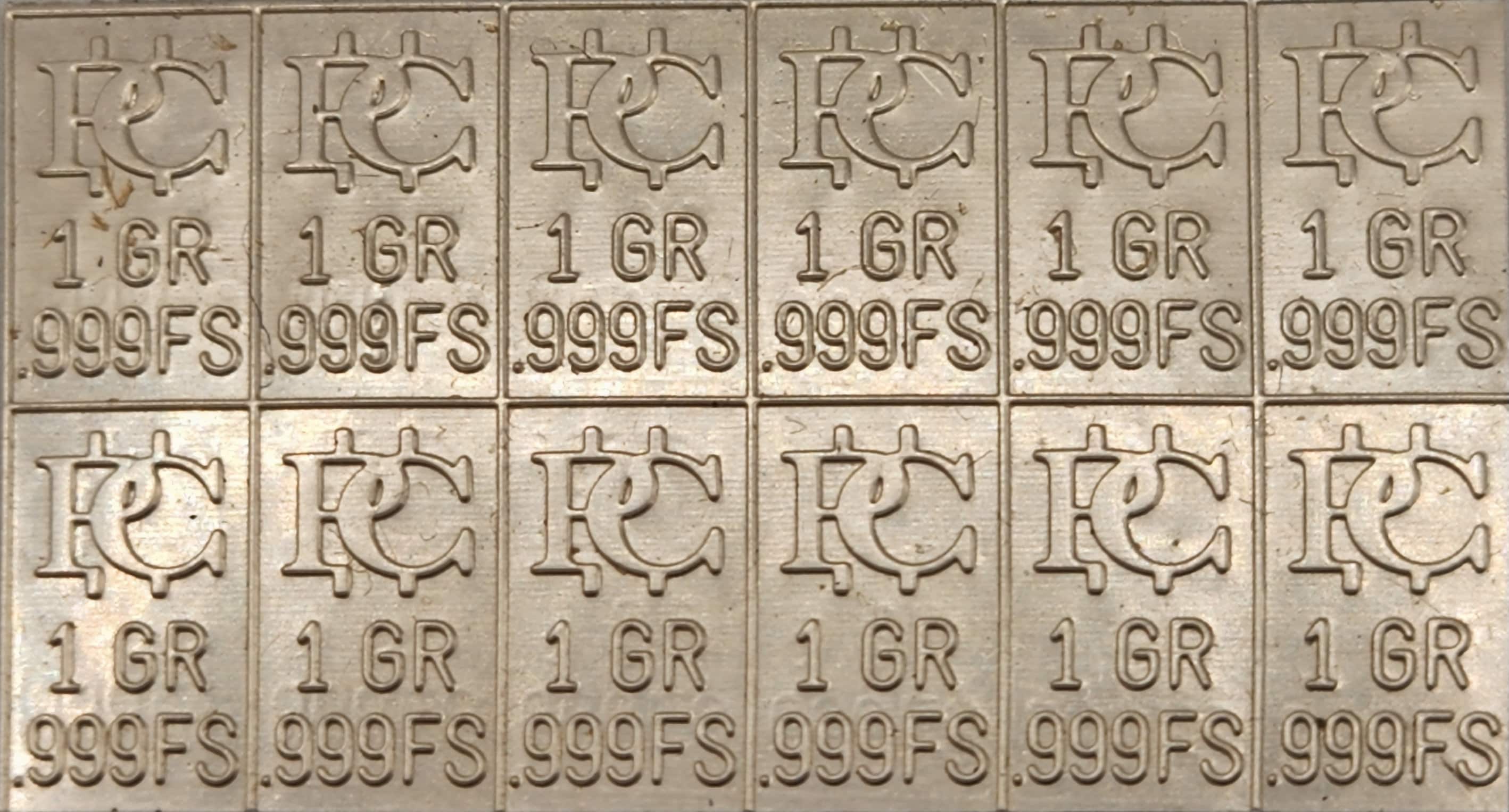 Silver Bullion Bars 1 Gram Silver Bar Divisible to 15 Bars - Etsy
