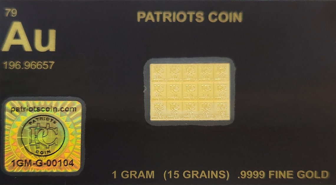 Wallet Gold 1 Gram Gold Snap Bar Breaks Into 15 One GR Bars Gold ...