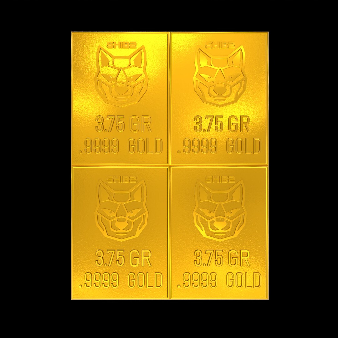 Crypto Gold SHIB2 Gold Snap Bar Breaks Into Four 3.75 Grain Bars Gold ...