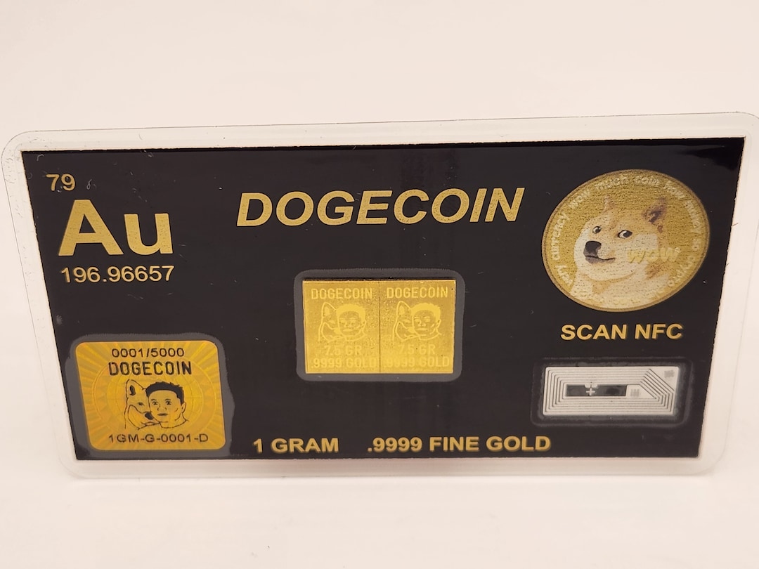 Elon Musk Crypto Gold Bars, Pure .9999 Gold Bullion SHIB2 Collection ...