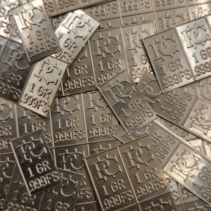 Six Pack Silver Bars Divisible to 15 Bars Silver Bullion .999 Silver 1 ...