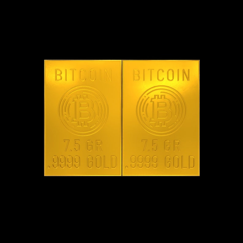 BTC Gold Bar Breaks Into Two 7.5 GR Bars Gold Bullion Precious Metal AG ...
