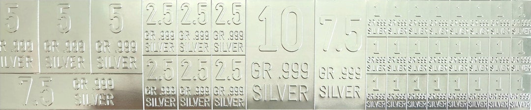 36 Pure Silver Bars That Snap Apart in Protective Sleeve With C.O.A ...