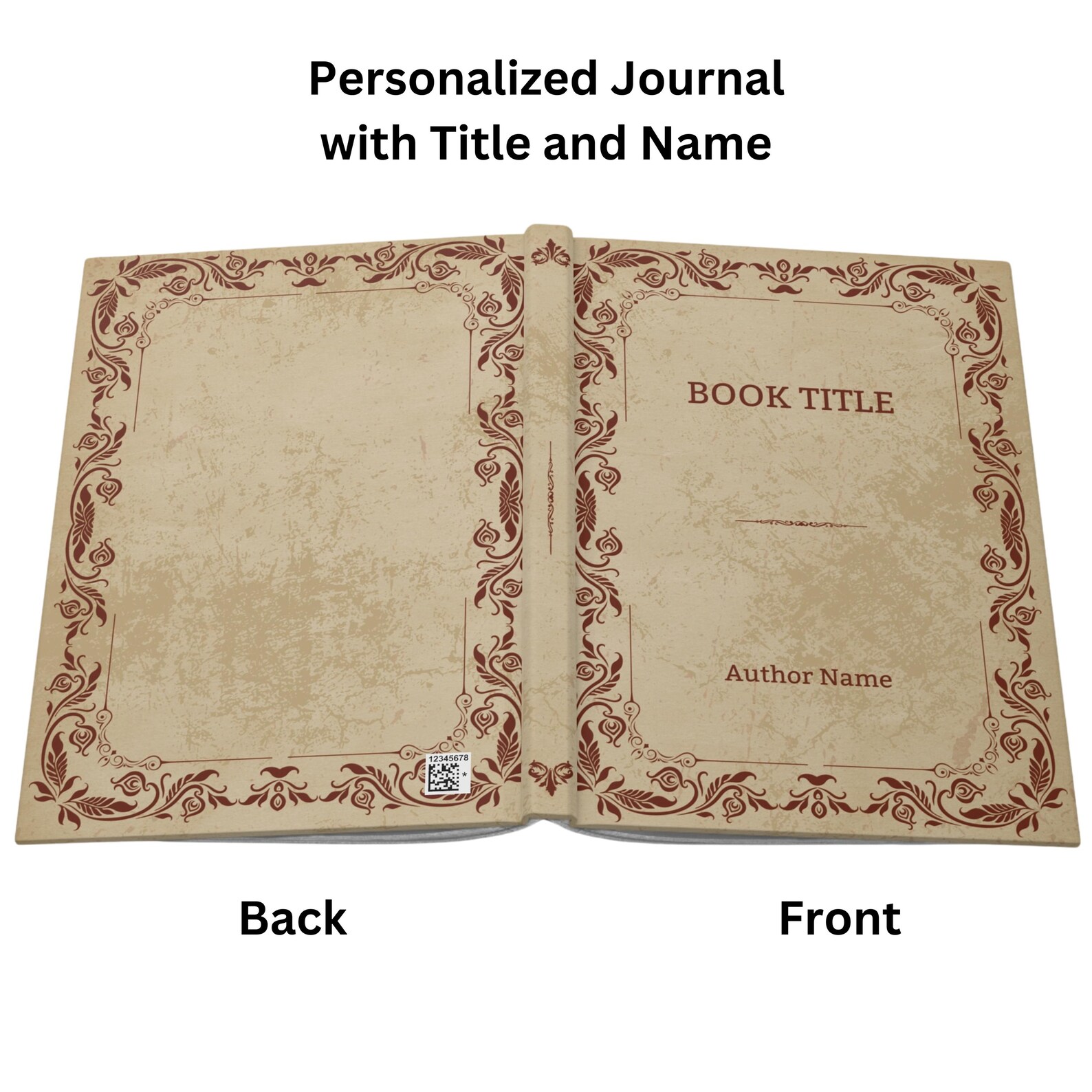 Personalized Writer Journal, Medieval Book Gift, Custom Vintage ...